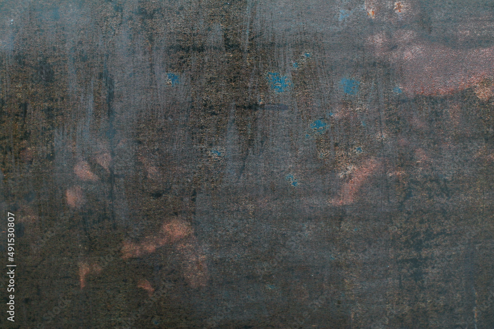 Rusty grunge dark metal wall texture background. Black wallpaper ...