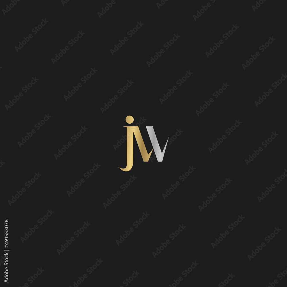 Alphabet letters Initials Monogram logo JW, WJ, J and W Stock Vector ...