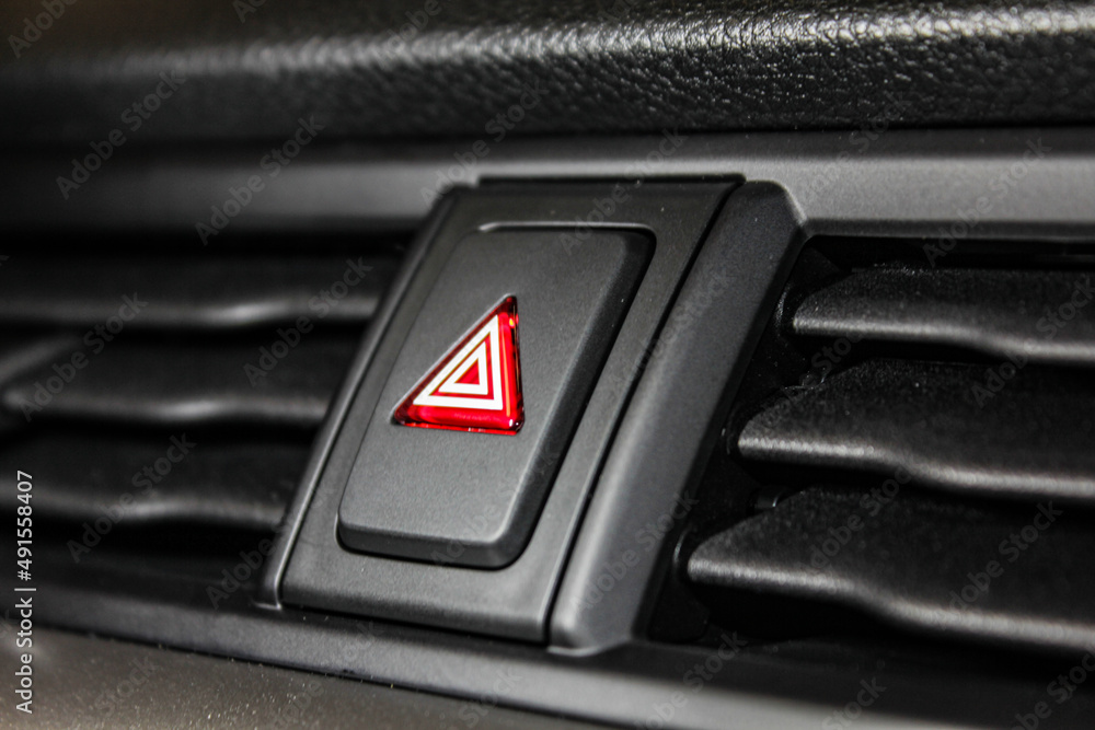 Stockfoto Emergency button & Air car control. Emergency button in the ...