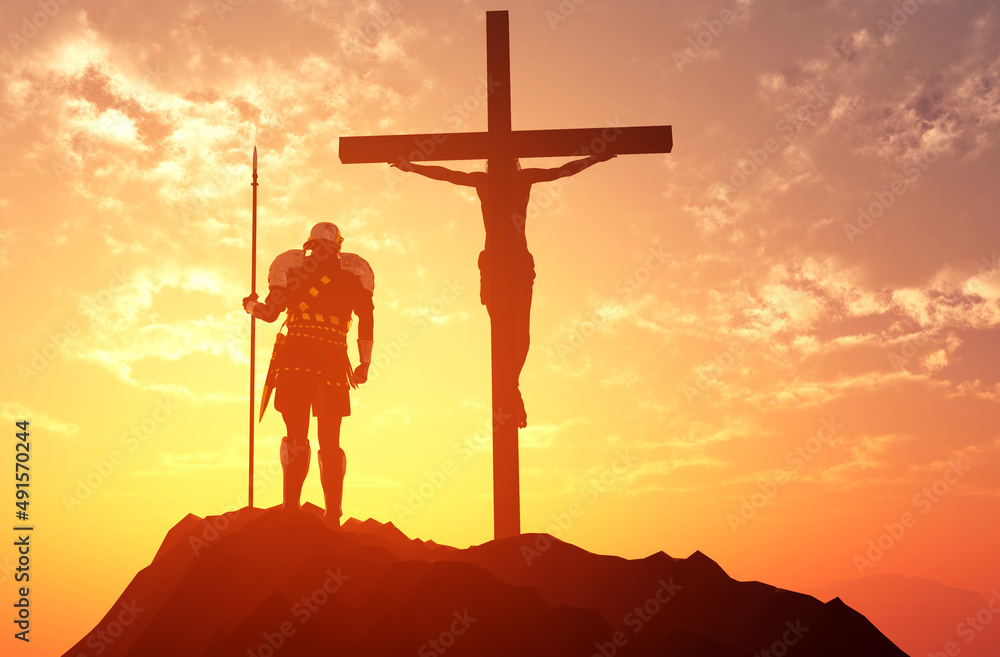 Crucified Jesus Stock Illustration | Adobe Stock