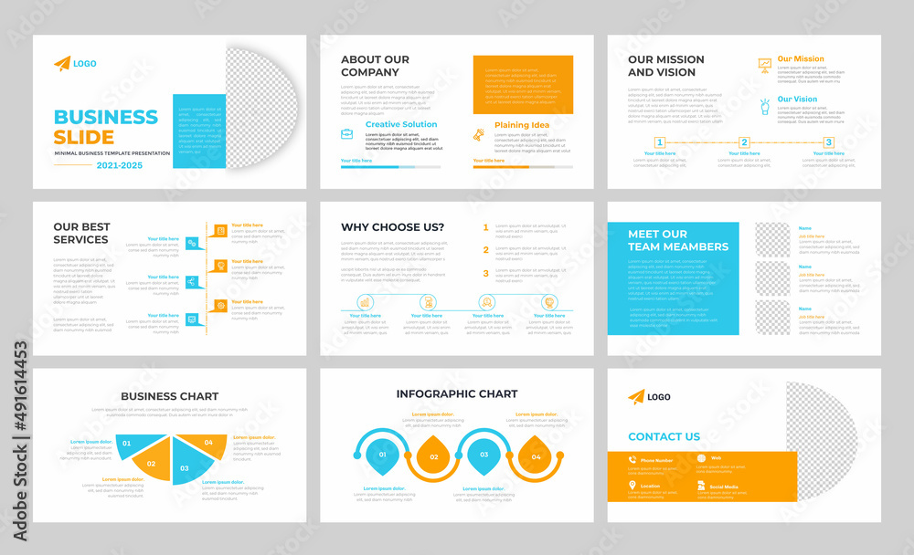 Business slide PowerPoint Presentation template Design Stock Vector ... Business slide PowerPoint Presentation template Design Stock Vector ...