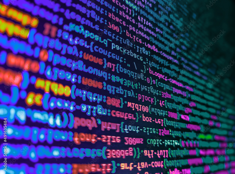 Developer Software Programming Code Programmer Developer Screen Html And Css Code Developing