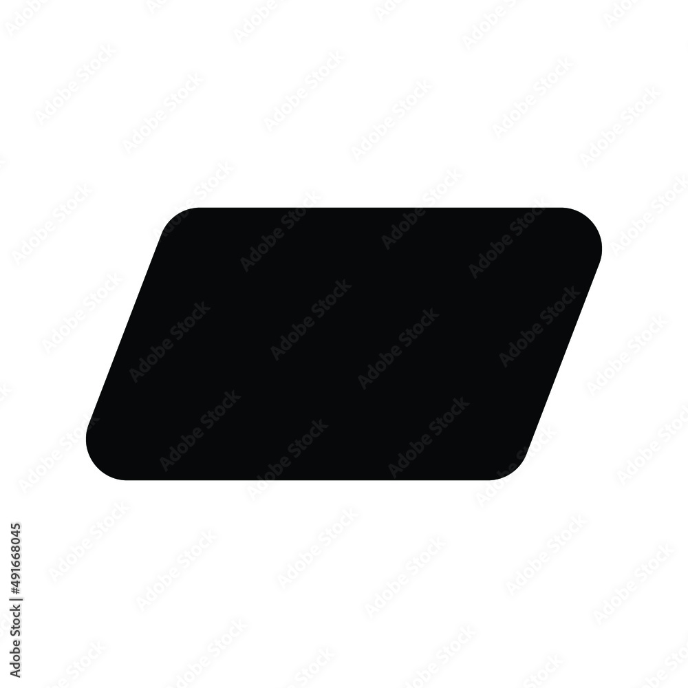 parallelogram shape illustration vector graphic. basic shape perfect ...