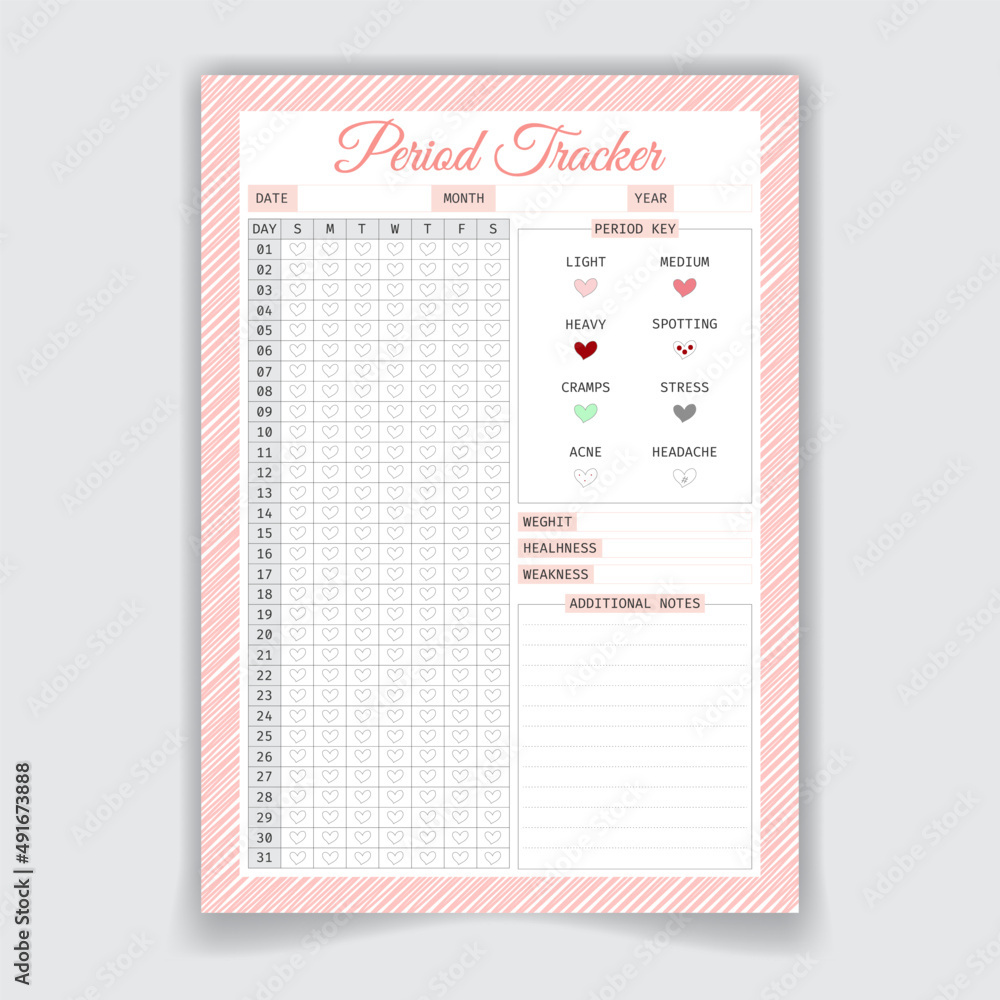 Poster Women period tracker template Design – Wall Art | UkPosters