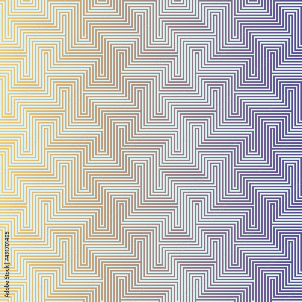 Vector graphic of Seamless pattern descending square in soft rainbow ...