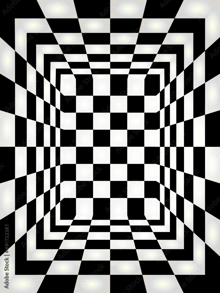 Checker board pattern room wall background Stock Vector | Adobe Stock