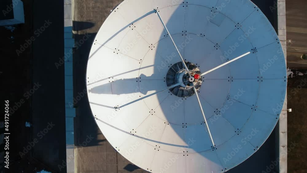 antenna for receiving space data, satellite ground control complex, big ...