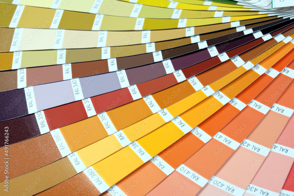 color chart for paints Stock Photo | Adobe Stock