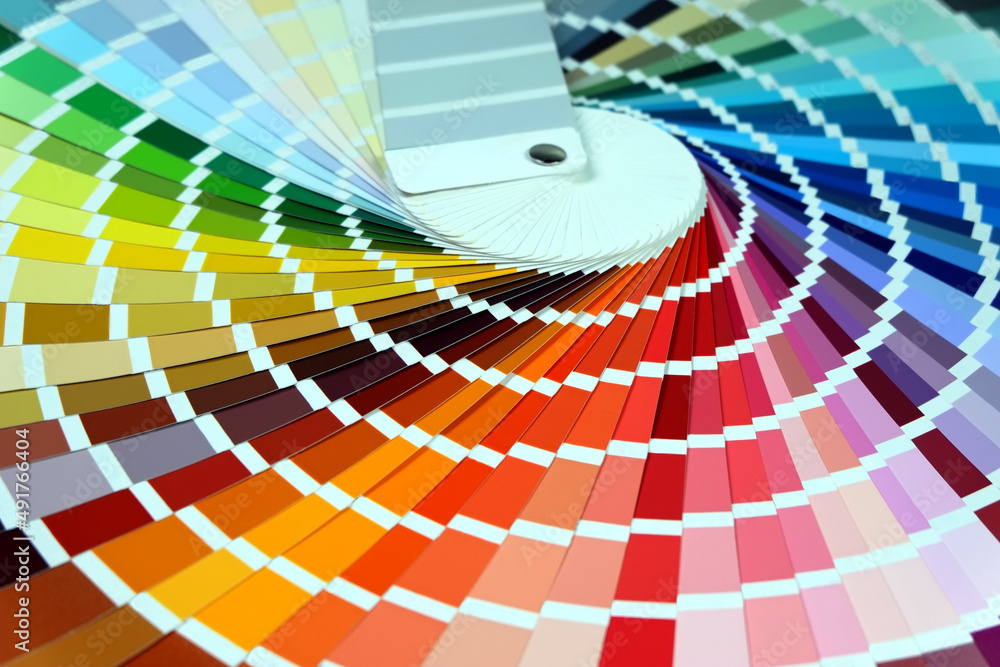 color chart for paints Stock Photo | Adobe Stock