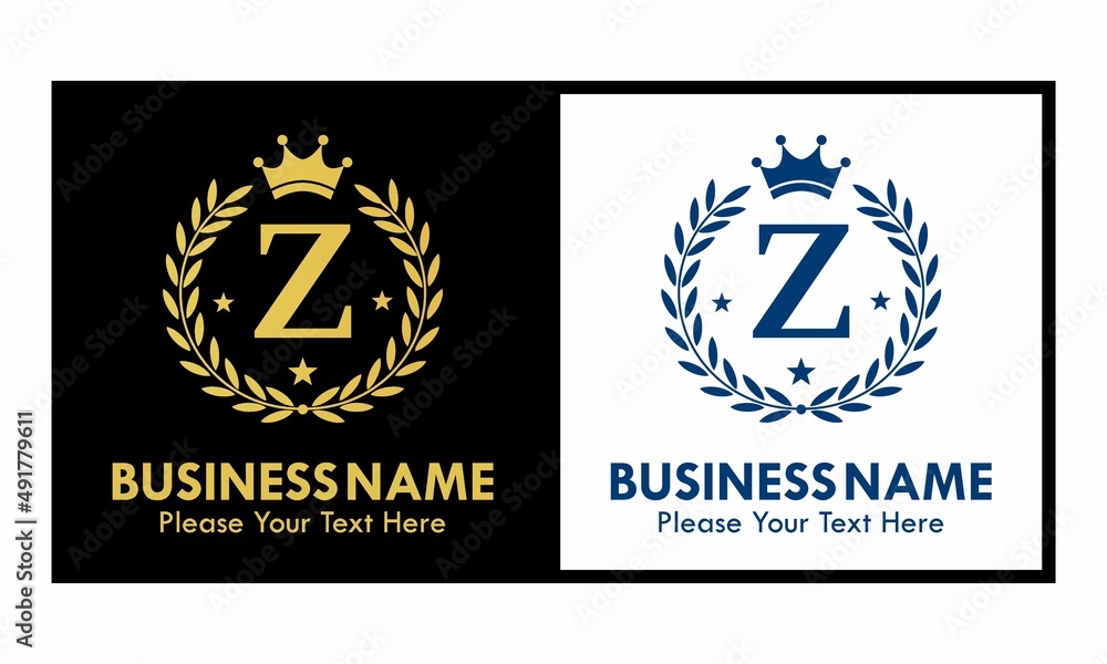 Letter z crown logo design template illustration. suitable for fashion ...