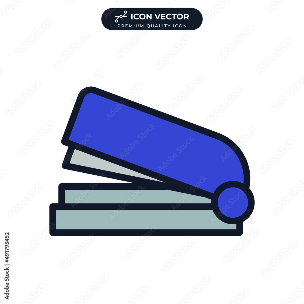 Stapler icon symbol template for graphic and web design collection logo ...