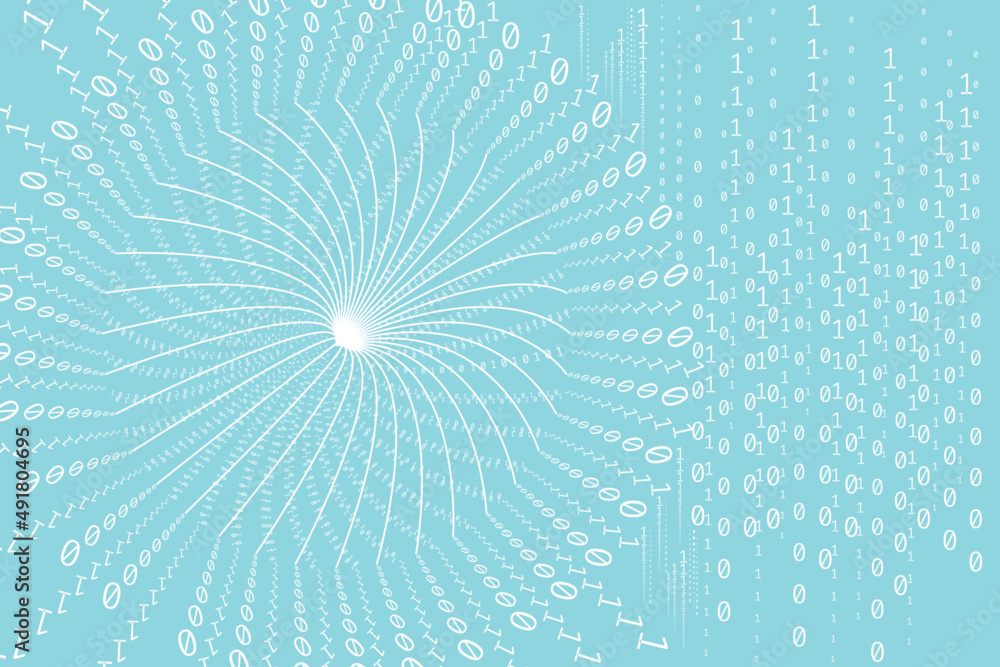 Binary code background. Big data visualization background. Big data ...