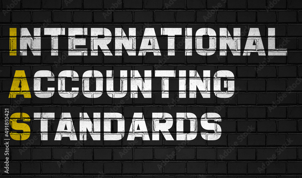 international accounting standards (IAS) concept,business abbreviations ...