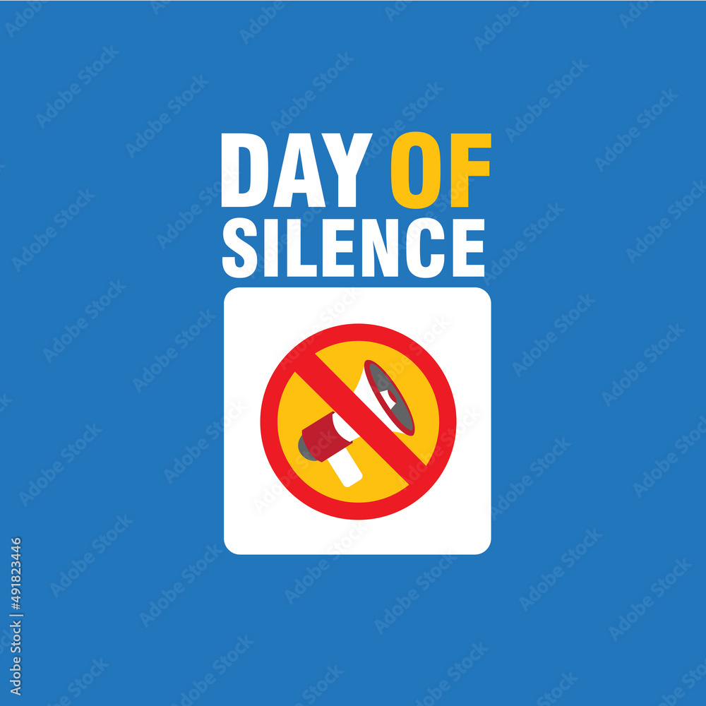Day of Silence Vector. Templates for backgrounds, banners, cards ...