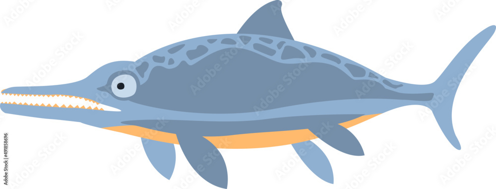 Ichthyosaurus Dinosaur Species as Prehistoric Creature and Jurassic ...