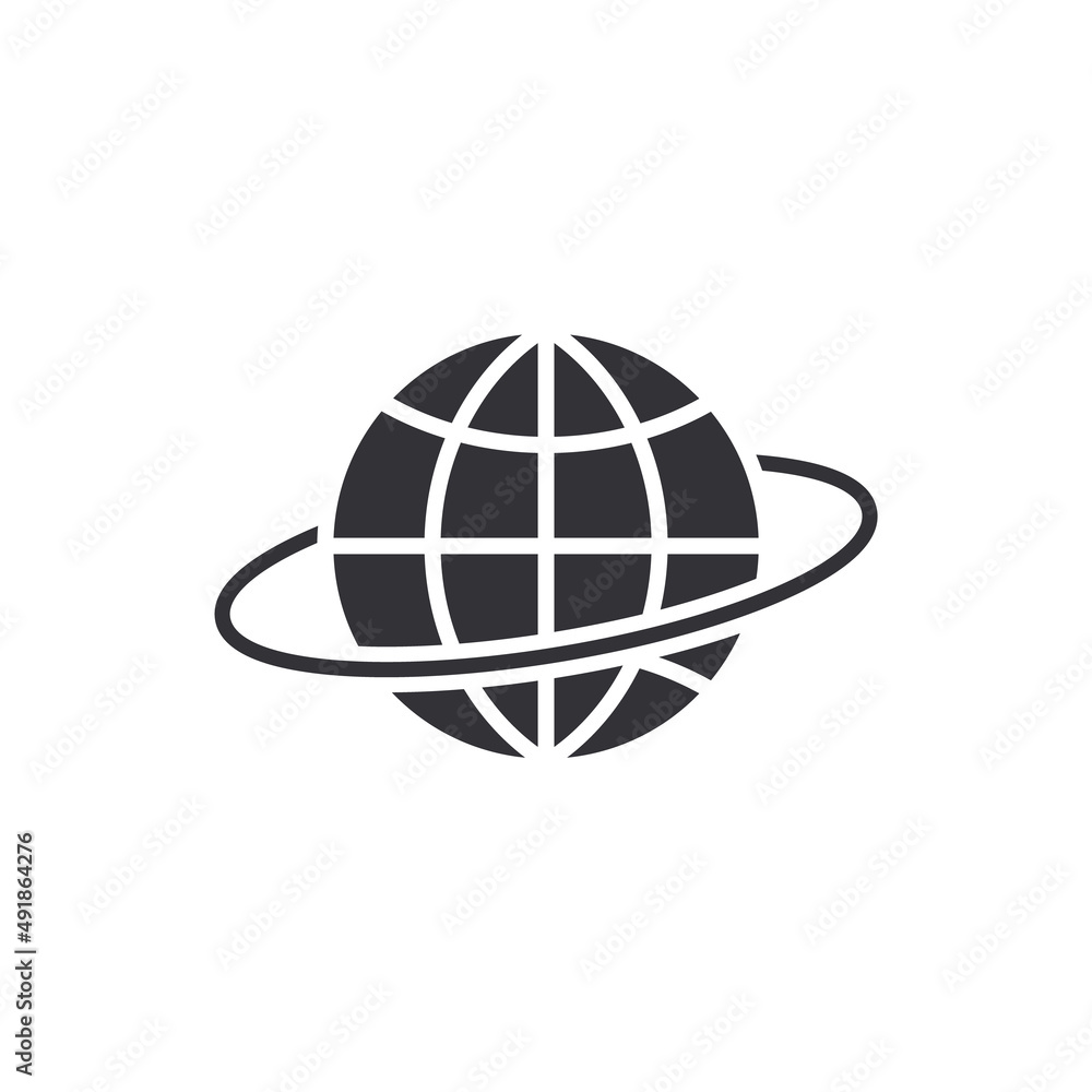 Globe Icon. World symbol. Round globe. Icon world. Globe symbol. Earth ...