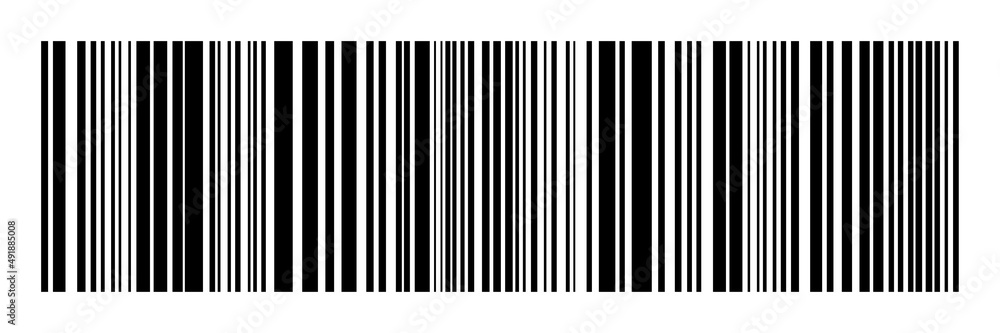 Barcode country. Black, white and grey vertical lines. Stripped ...