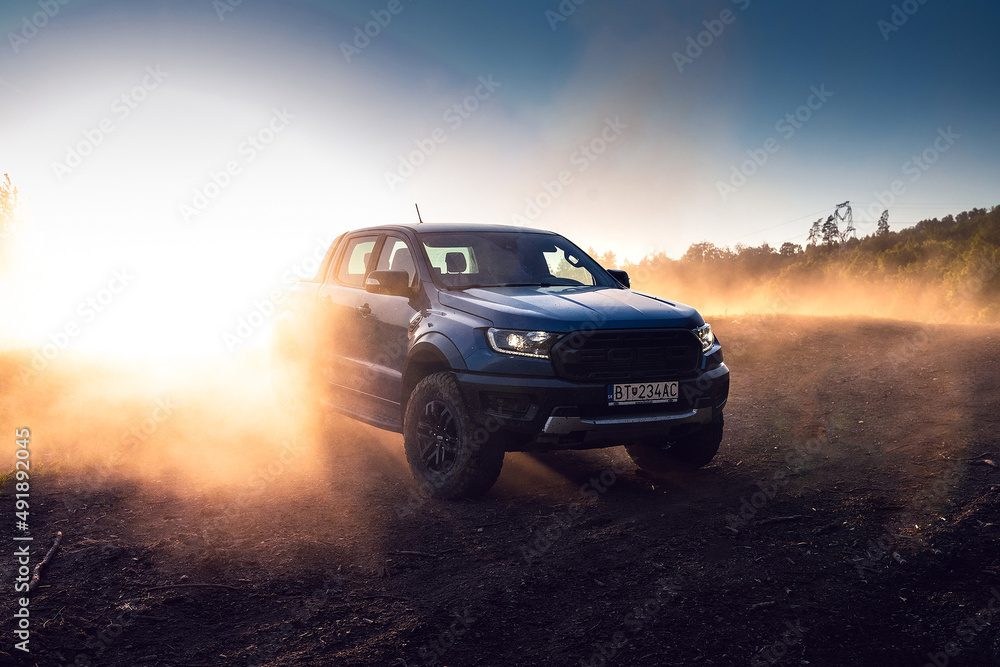 Munich, Germany - October 2020: american pickup truck Ford F-150 Raptor ...