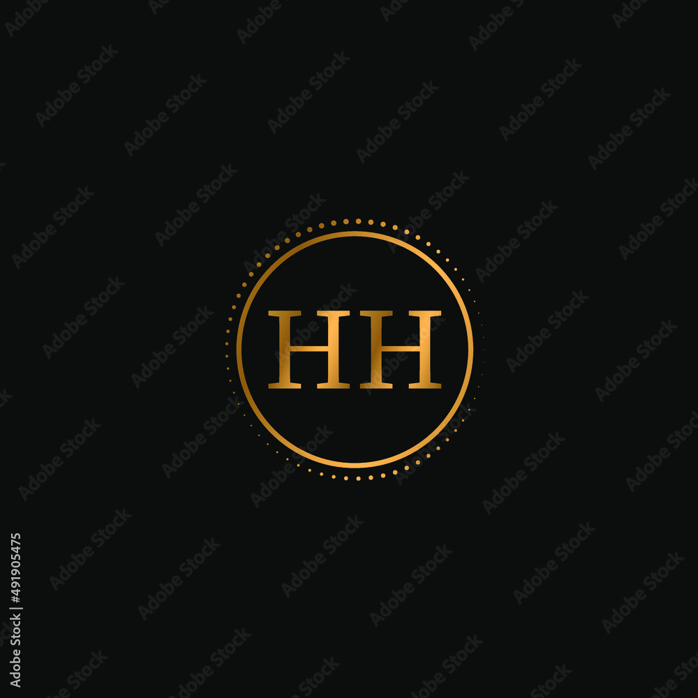 HH letter design for logo and icon.vector illustration. Stock Vector ...