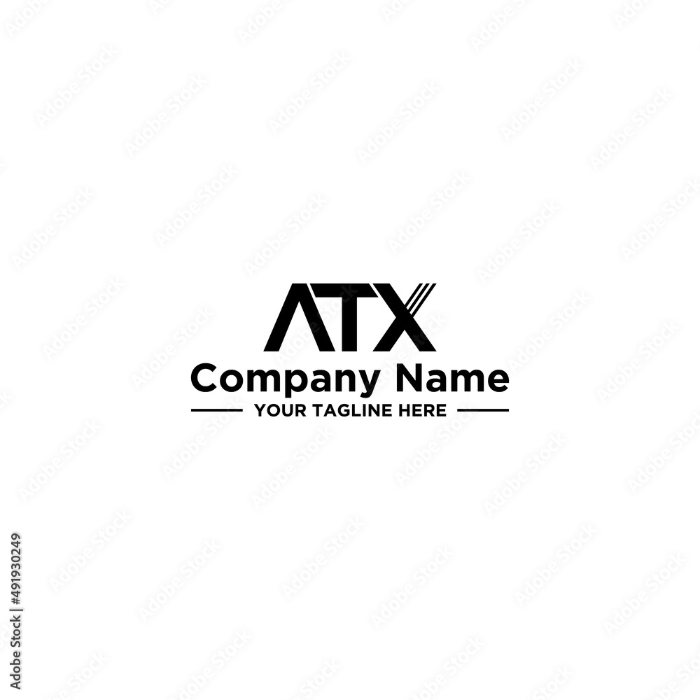 ATX modern initial logo design Stock Vector | Adobe Stock