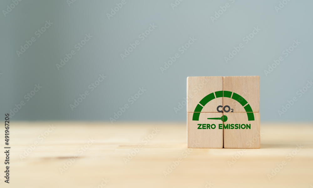 Zero emission. Net zero by 2050 and carbon neutral. Climate neutral ...