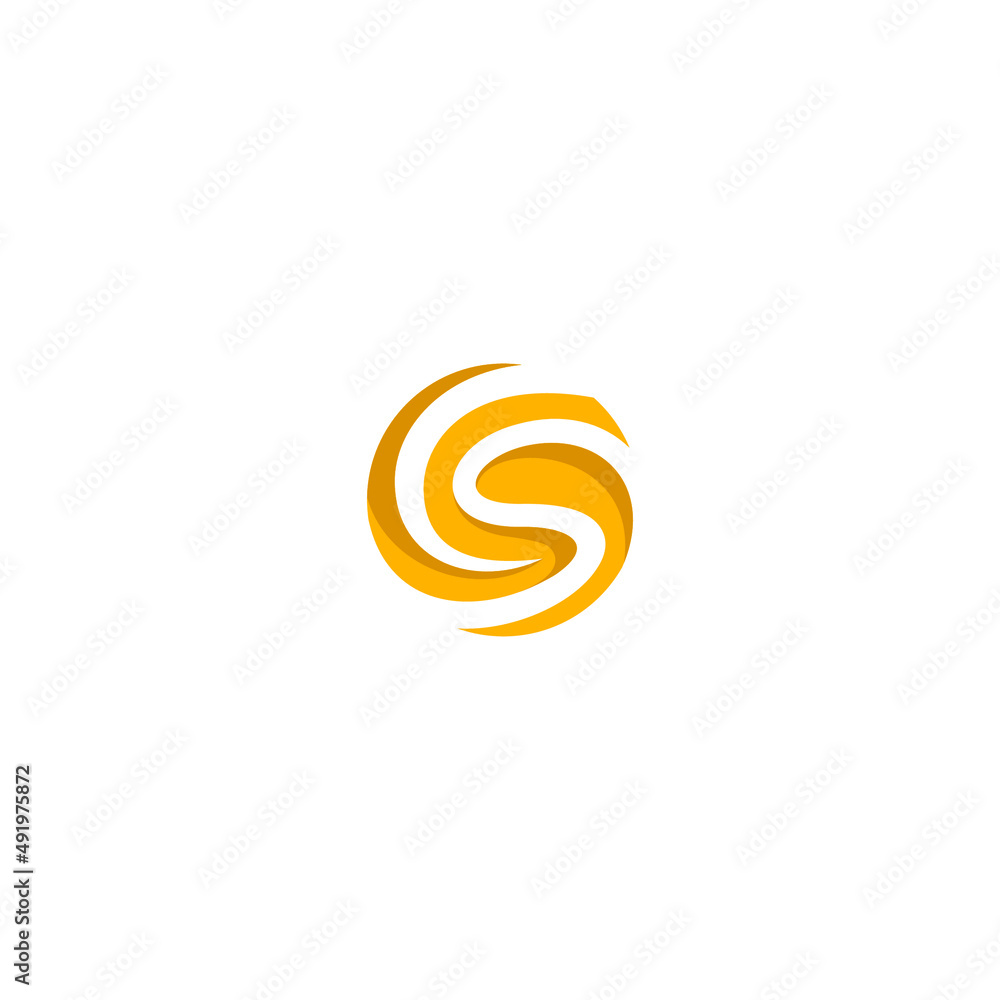 CS Logo Abstract Stock Vector | Adobe Stock