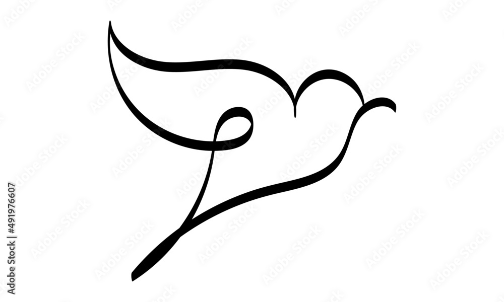 Holy Spirit Line Art Design for print or use as poster, card, flyer ...