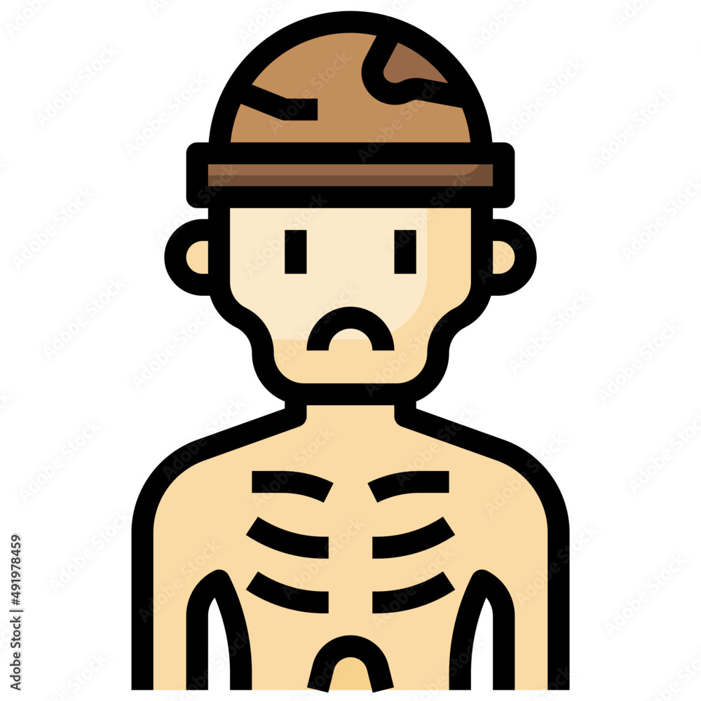 MALNUTRITION filled outline icon,linear,outline,graphic,illustration ...