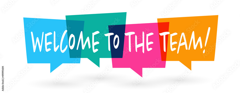 Welcome to the team Stock Vector | Adobe Stock