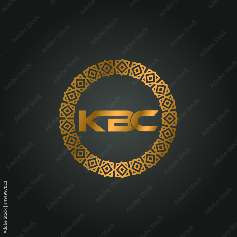 KBC letter design for logo and icon.vector illustration. Stock Vector ...