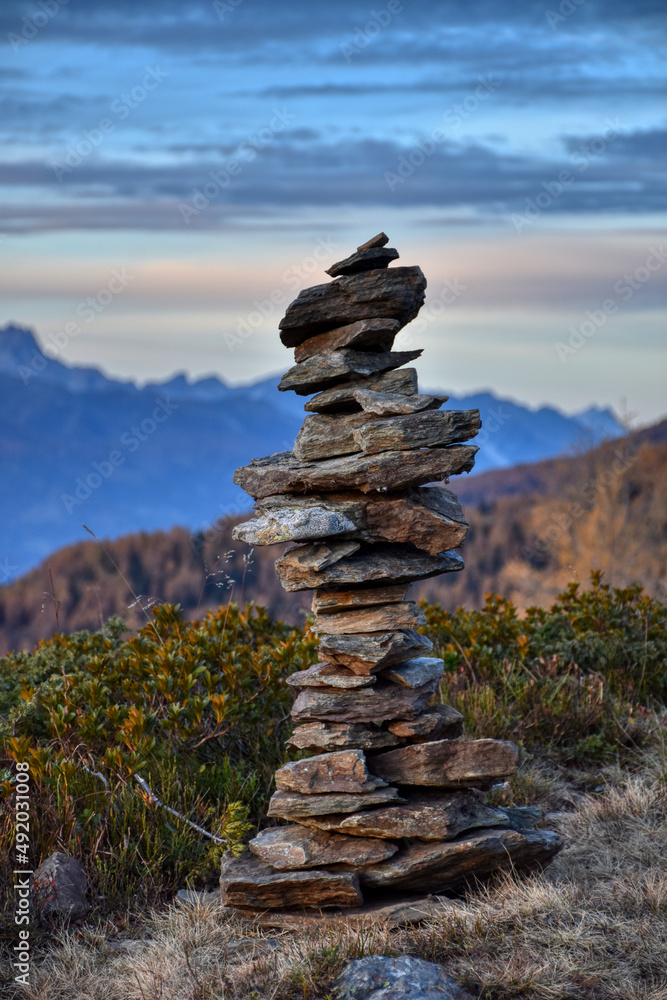 Stein, Steine, flach, aufgeschlichtet, gestapelt, Steinmännchen, aufgestapelt, hoch, Figur ...