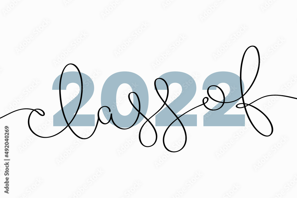 Class of 2022 lettering. Vector illustration of creative typography ...