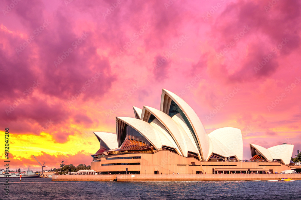 Sydney Opera House At Sunset