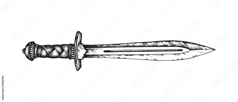 Roman Sword Vector
