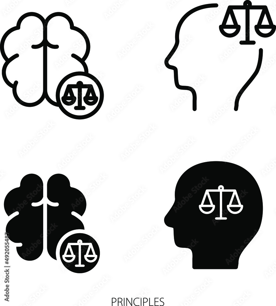 Principles icon Stock Vector | Adobe Stock