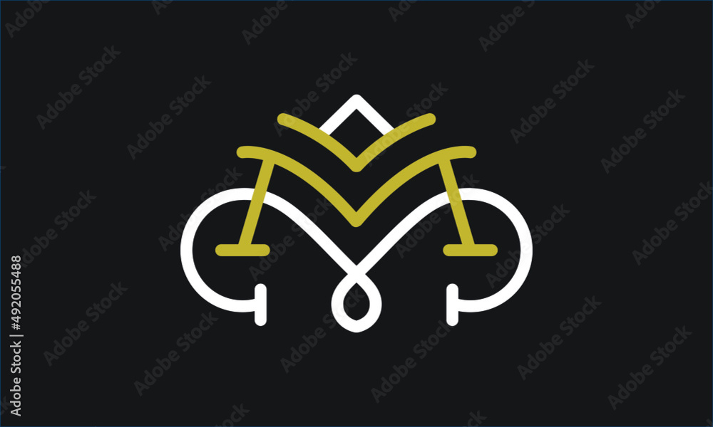 ME M E initial logo | initial based abstract modern minimal creative logo, vector template image ...