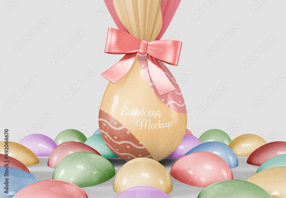 Easter Egg Packaging Layout Mockup Stock Template | Adobe Stock