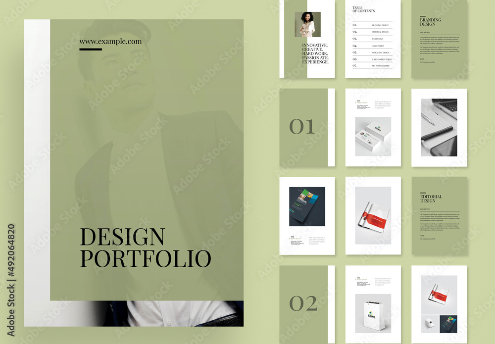 Design Portfolio Stock Template | Adobe Stock
