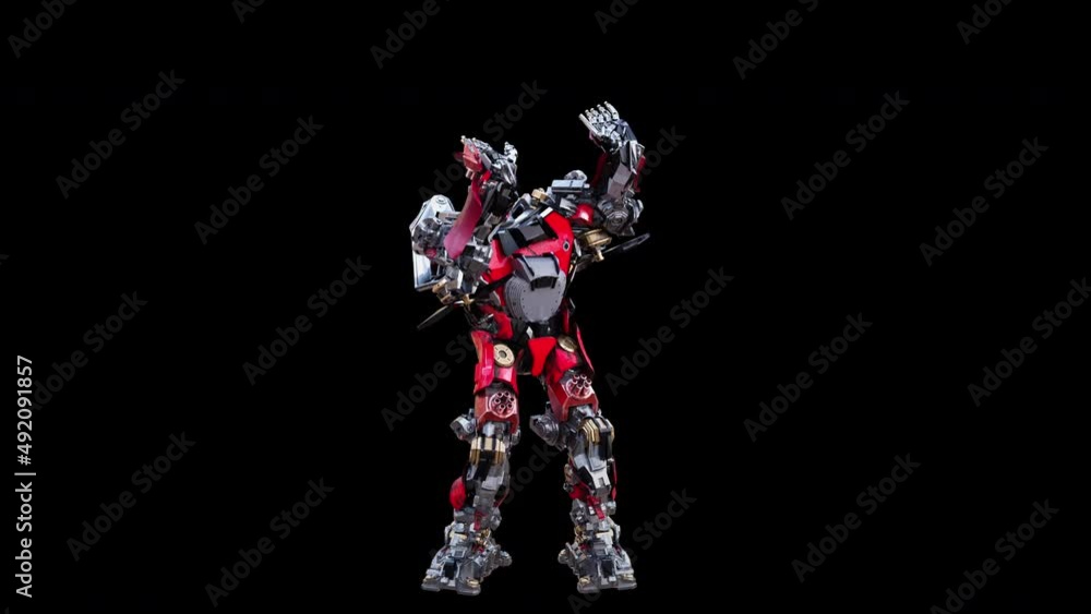 Character Robot Dancing, robot with Realistic, 3d rendering, Animation ...