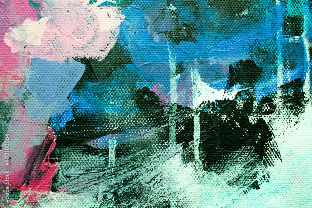 Abstract painting. Background design of acrylic painting , rich texture ...