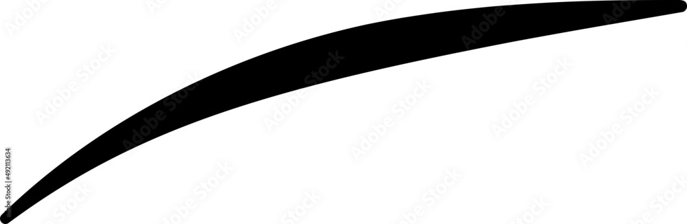Hand drawn black calligraphy swoosh Stock Vector | Adobe Stock