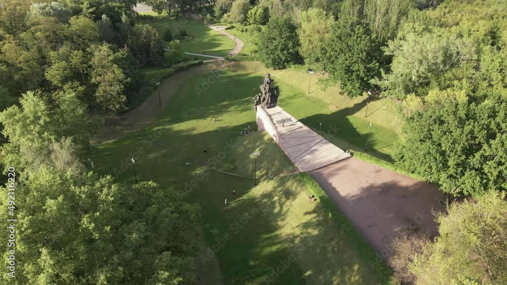 Memorial Babi Yar in Kiev, Ukraine - site of mass execution during the ...