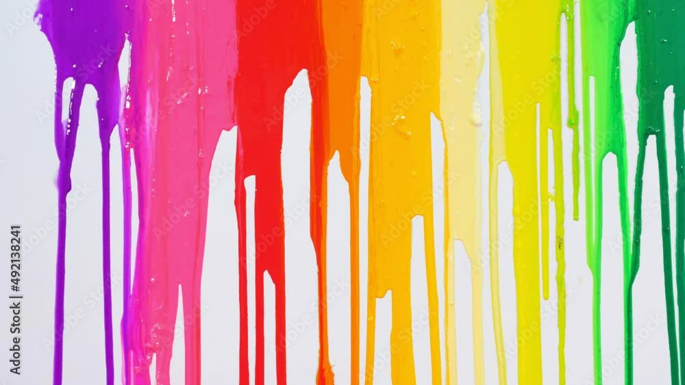 Video Stock .Lines of rainbow colors streaked in lines..rainbow tone ...