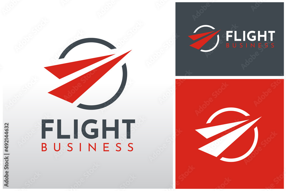 Simple modern paper plane for aircraft aeroplane airplane aviation logo ...