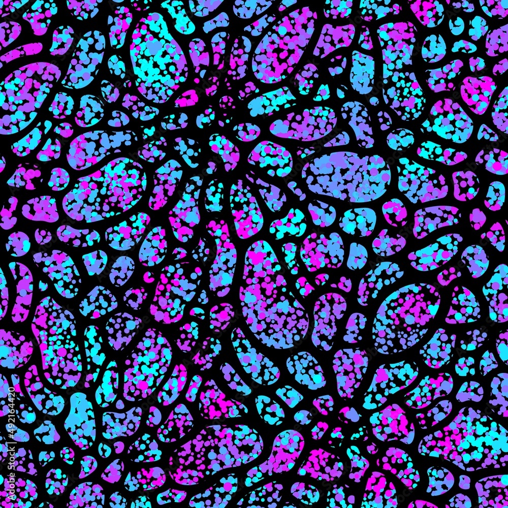 Skin of the alien animal. Spotted texture. Seamless pattern background ...