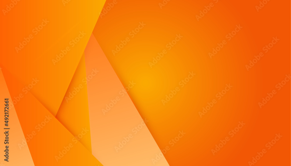 Modern professional orange presentation design background Stock Vector | Adobe Stock