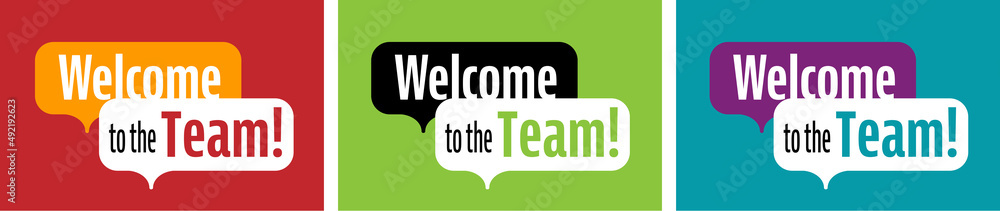 Welcome to the team Stock Vector | Adobe Stock