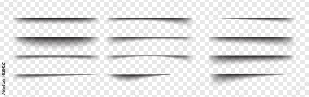 Realistic round shadow and shadow effect for Poster, flyer, business ...