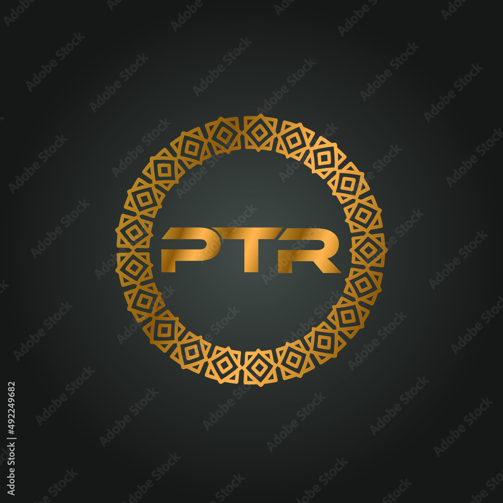 PTR letter design for logo and icon.vector illustration. Stock Vector ...