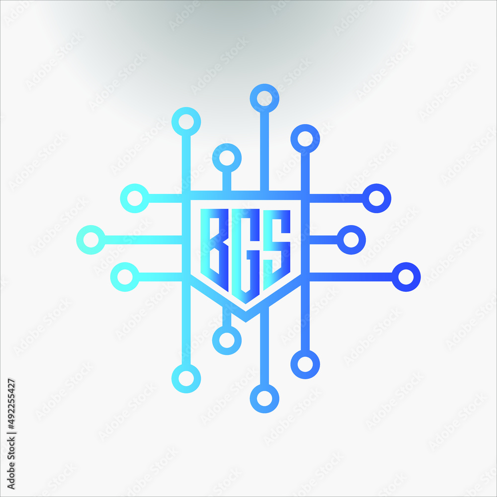 BGS letter logo design on white background.BGS creative monogram ...